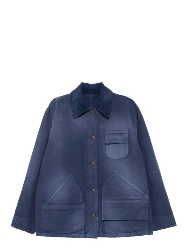 Prada Canvas Trucker Jacket - Navy
