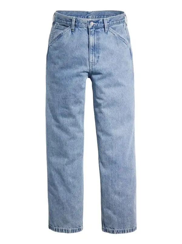 LEVI'S Straight-leg Jeans With Logo Patch - Blue