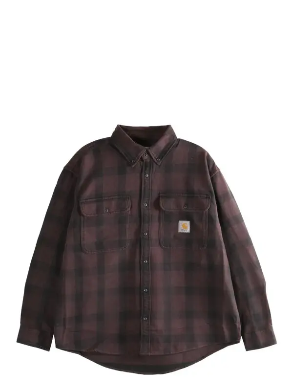 Carhartt Work In Progress Long-sleeved Curved Hem Shirt - Black