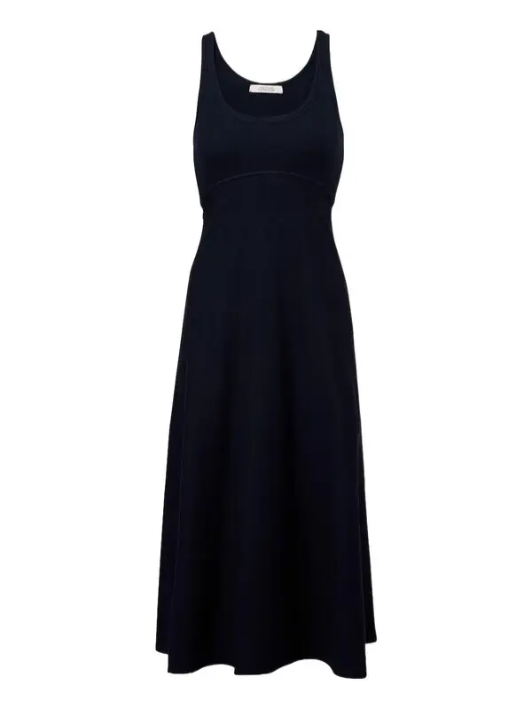 Dorothee Schumacher Ribbed Cotton-blend Midi Dress - Black