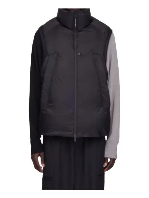 Y3 Stand Collar Puffer Vest - Black