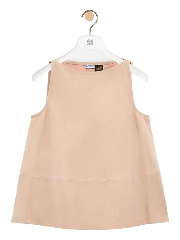 Loewe Suede Goatskin Top - Sand-colored