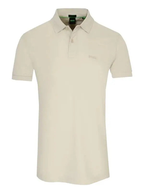 Hugo Boss Cotton Short-sleeve Polo Shirt - Light Beige