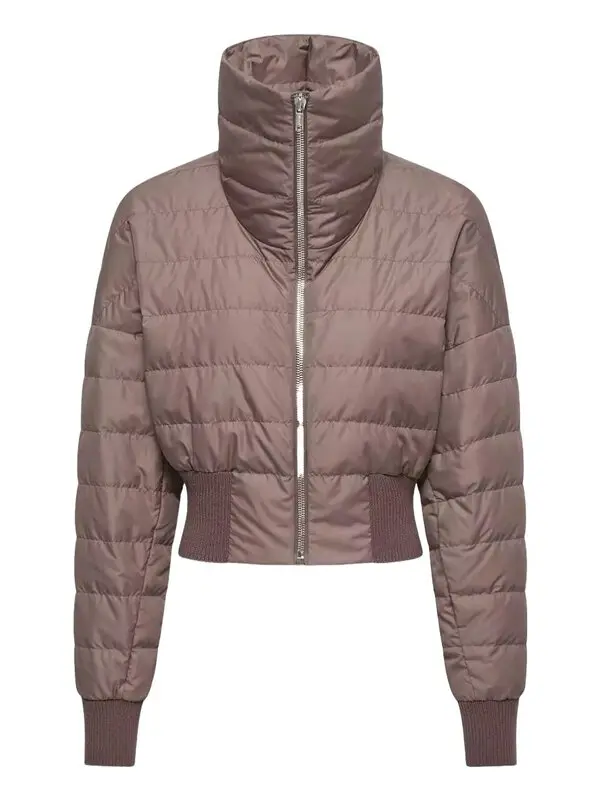 Moncler Cropped Down Jacket - Gray