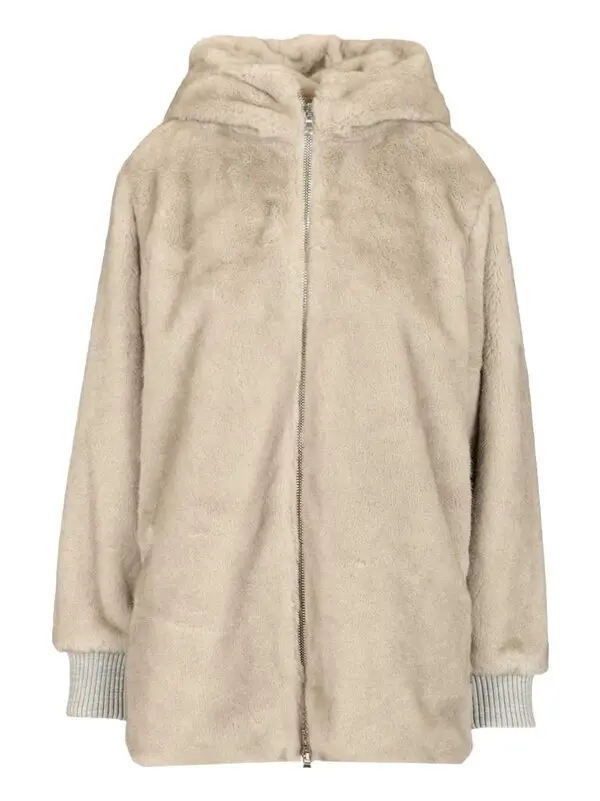 TATRAS Arabis Eco-fur Blouson Jacket - Grey