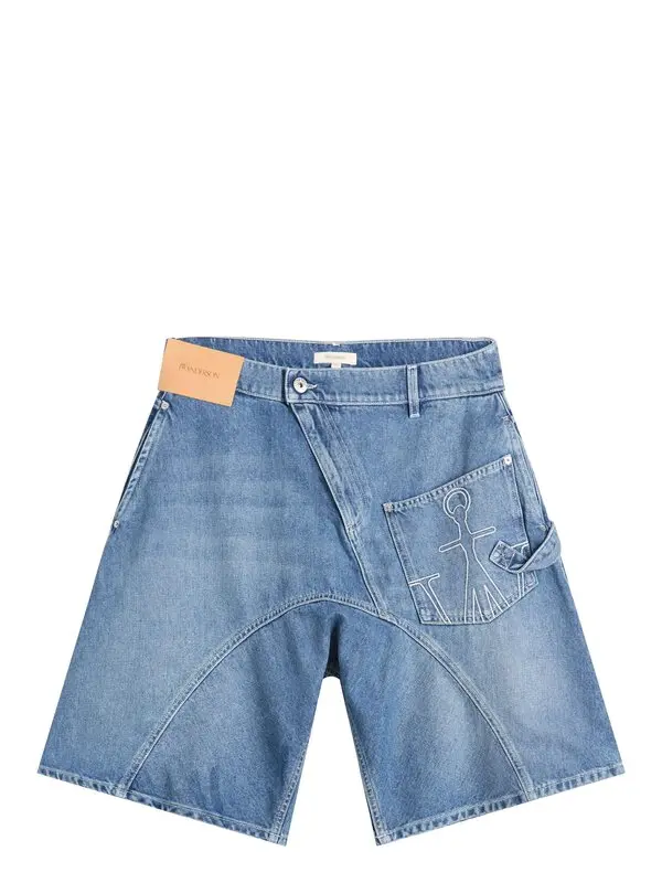 J.W.ANDERSON Jw Anderson Twisted Workwear Shorts - Blue