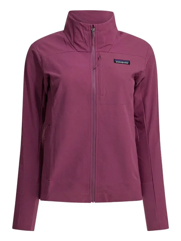 Patagonia Long-sleeved Zip-up Jacket With Stand-up Collar - Red