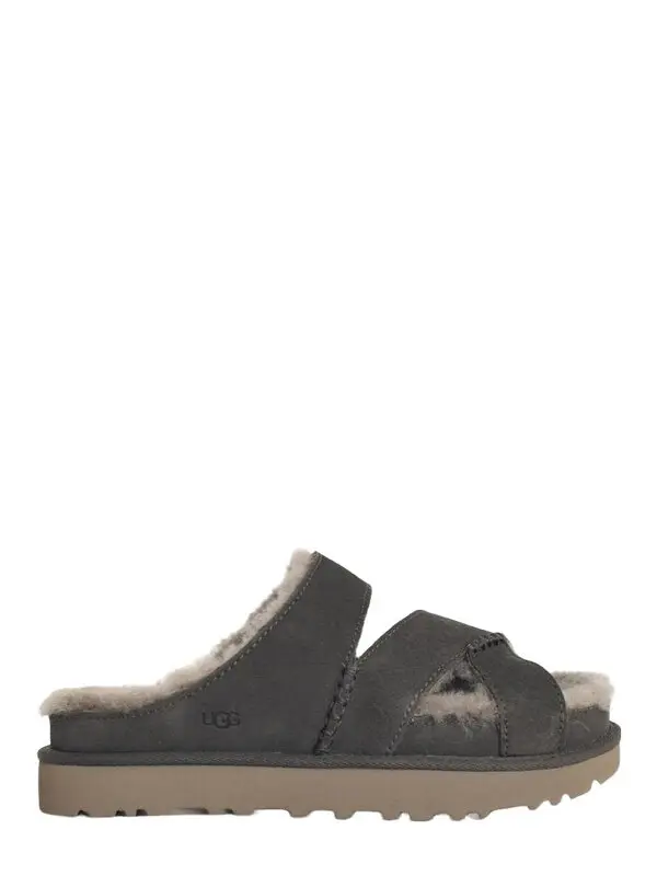 UGG Greenport Cross Strap Slides - Grey