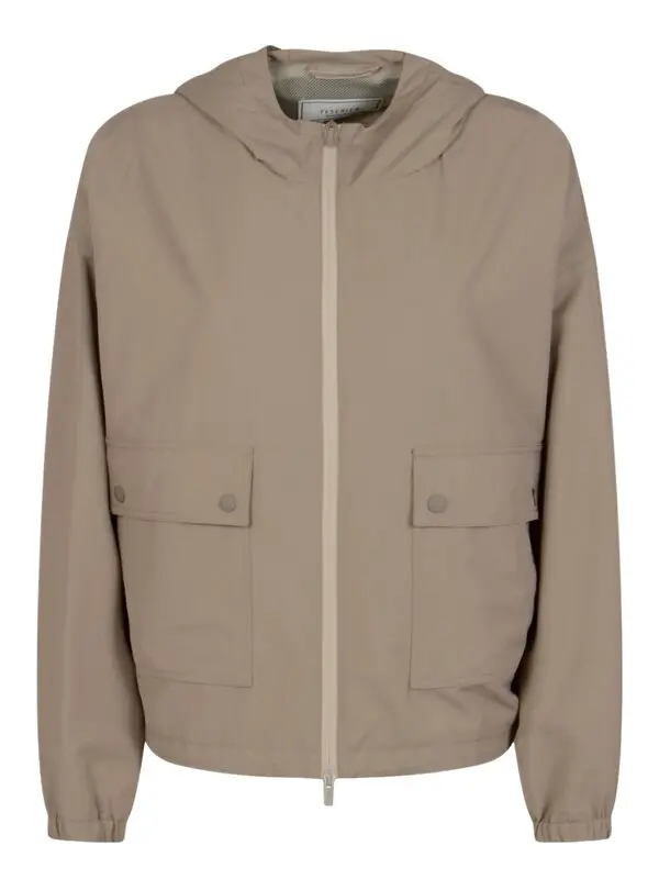 Peserico Hooded Jacket With Flap Pockets - No