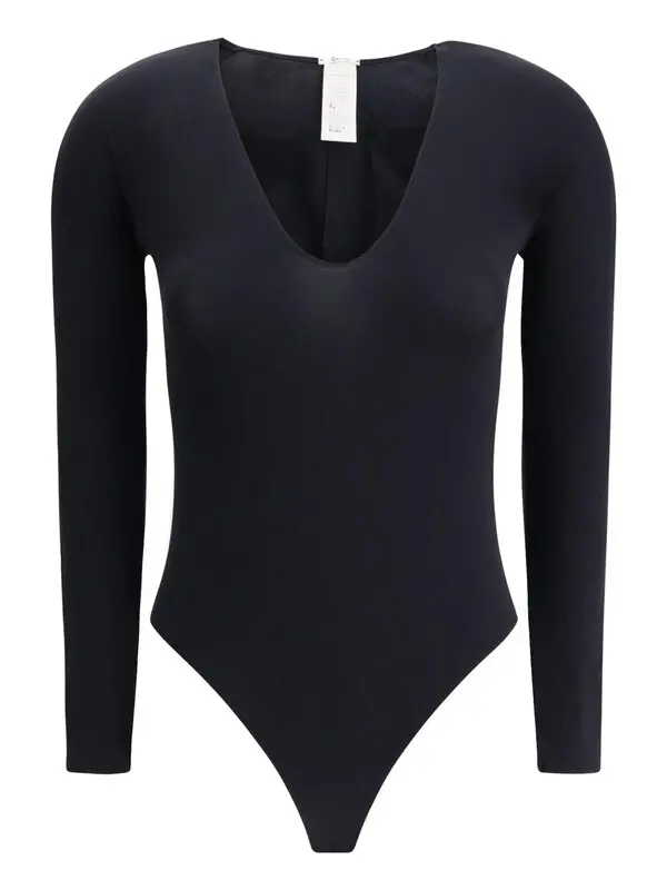 Wolford V-neck Bodysuit Feale - Black