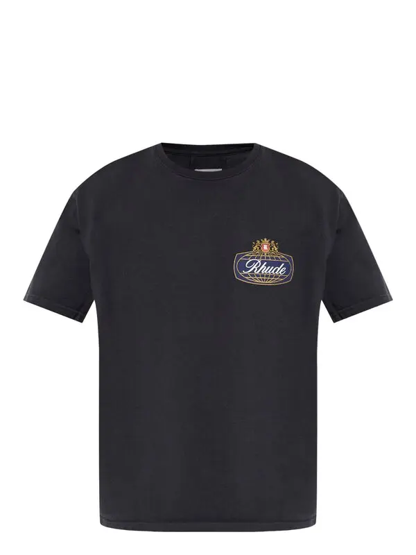 Rhude T-shirt With Print - Black