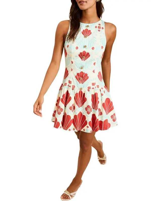 Mestiza New York Happy Hour Shell Poplin Mini Dress - Multicolor