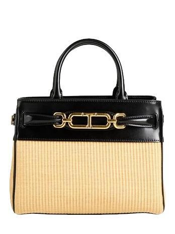TOM FORD Cotton And Calfskin Tote Bag With Ecobrass Embellishments - Sand