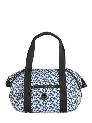 KIPLING Polyester Leopard-print Bowler Bag - Navy