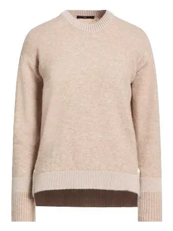 High Virgin Wool, Nylon, Wool, Alpaca Wool And Elastane Sweater - Beige