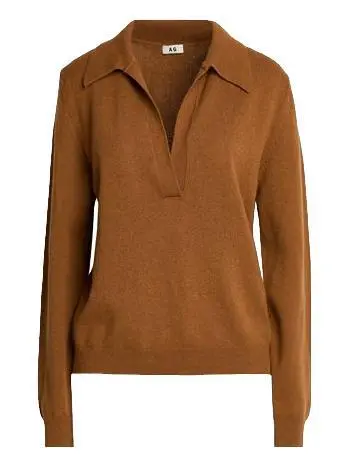 ANNAGRETA Cashmere Polo Sweater - Beige