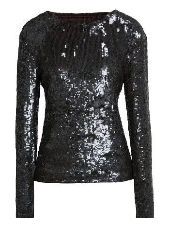 P.a.r.o.s.h Sequin Embellished Long Sleeve Top - Brown