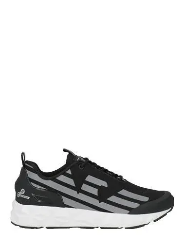 EA7 Textile Fibers And Rubber Low-top Sneakers - Black