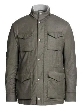 Eleventy Platinum Wool Silk Safari Jacket - Grey