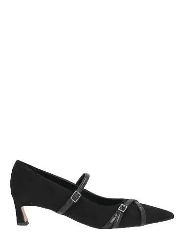 J.A.P. JOSE ANTONIO PEREIRA Leather And Synthetic Material Pumps - Black