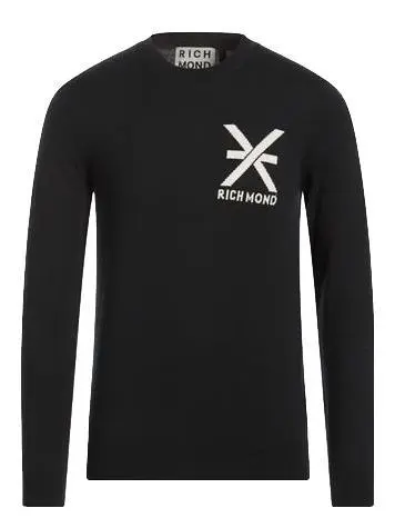 RICHMOND X Cotton And Merino Wool Sweater - Black