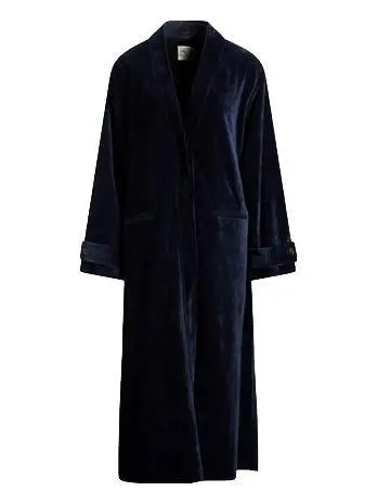 FORTE_FORTE Single-breasted Corduroy Coat - Blue