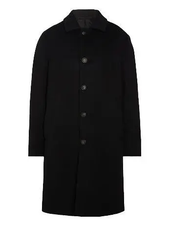 LANEUS Coat In Virgin Wool And Polyamide - Black