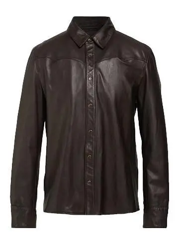 John Varvatos Shirt Size Sheepskin - Brown
