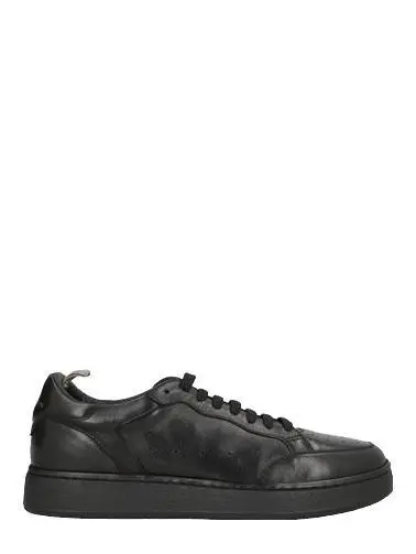 Officine Creative Low Top Leather Sneakers - Black