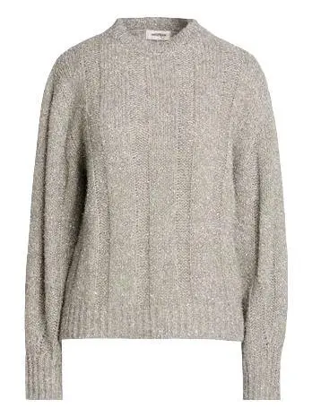 OTTOD'AME Cable-knit Crewneck Sweater - Silver