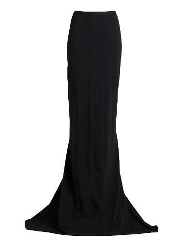 Rick Owens Cotton And Cashmere Maxi Skirt - Black