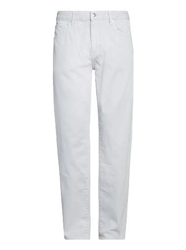 Armani Exchange Cotton Gabardine Straight Leg Pants - Grey