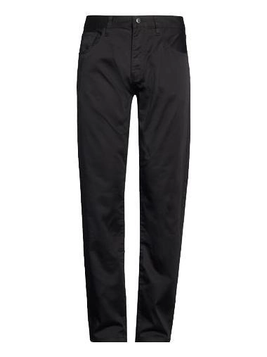 Armani Exchange Cotton Blend Straight Leg Pants - Black