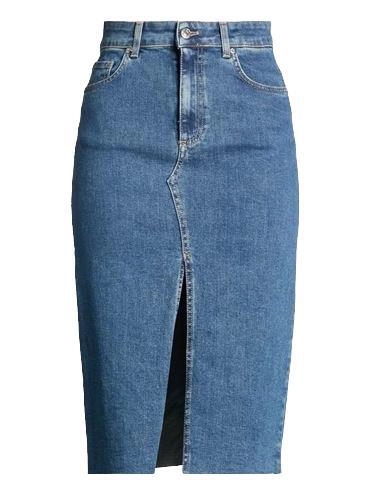 Guess Denim Pencil Skirt With Front Slit - Blue
