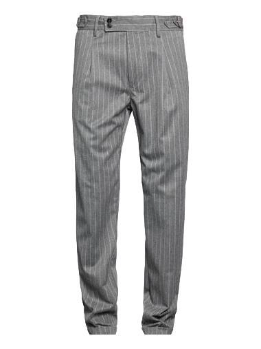 TAKESHY KUROSAWA Pinstriped Tapered Leg Trousers - Grey