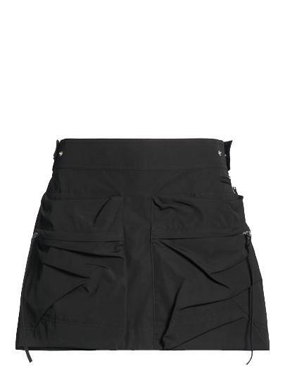Helmut Lang Flared Cotton-polyester Mini Skirt - Black