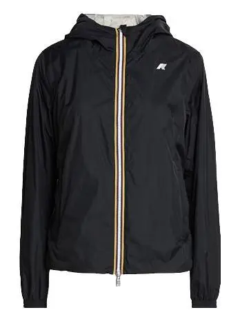 K-WAY Recycled Nylon Hooded Windbreaker Jacket - Black