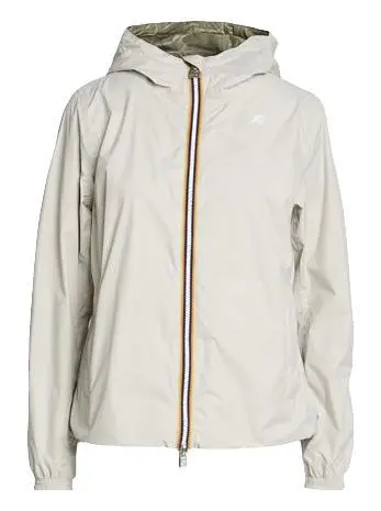 K-WAY Recycled Nylon Hooded Windbreaker Jacket - Grey