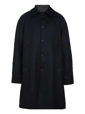 PALTO' Wool, Polyamide, And Cashmere Single-breasted Coat - Blue