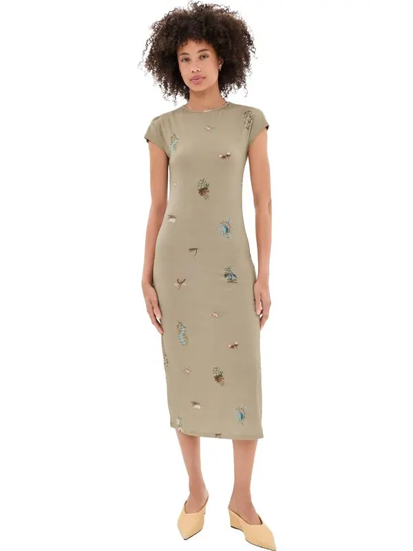 Rodebjer Otta Duchess Dress - Beige Multi