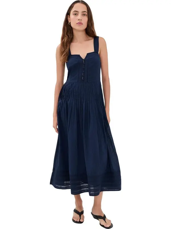 The Great. The Day Break Dress - Navy