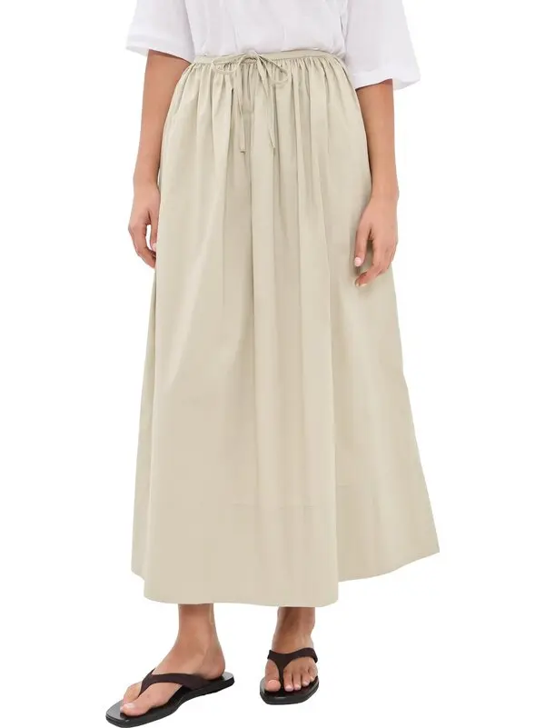 PISTOLA Noelle Poplin Maxi Skirt - Mist
