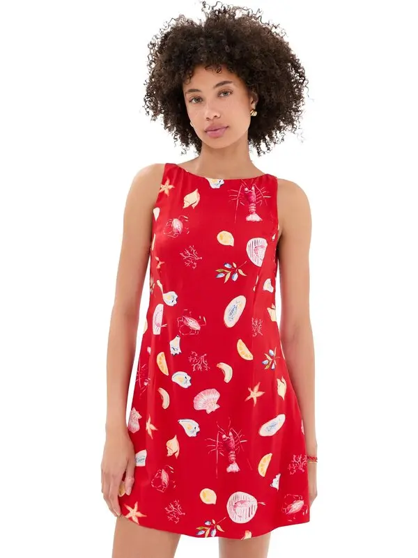 Minkpink Sirena Mini Shift Dress - Red