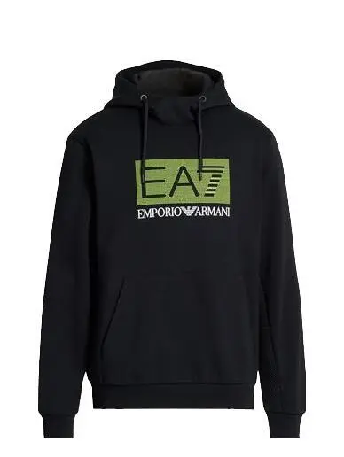 EA7 Cotton Blend Sweatshirt - Black