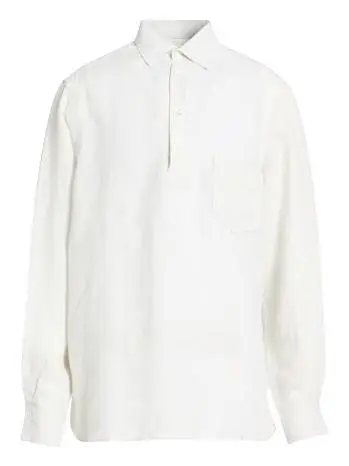 Manebí Shirt Azure Size Linen - Blue