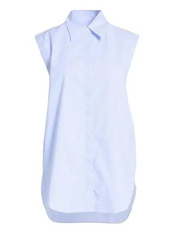 MOORER Cotton Elastane Poplin Shirt - Azure