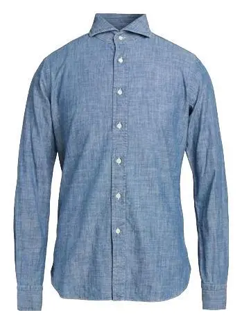 MOORER Shirt Size Cotton - Blue