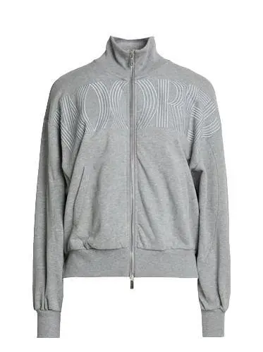 MOORER Light Cotton Sweatshirt With Logo - Grey
