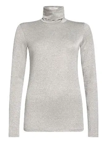 OTTOD'AME Long Sleeve Turtleneck T-shirt - Silver