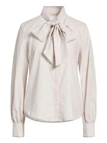 CAMICETTASNOB Light Cotton Shirt With Bow Detail - Grey